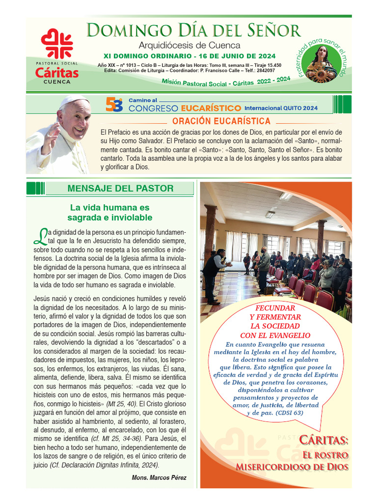 Dignidad Humana en la Fe Cristiana | PDF | eucaristía | Jesús