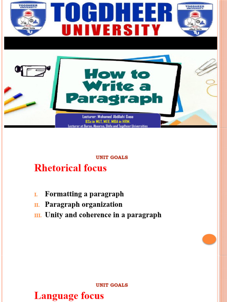 Writing Skills | PDF | Paragraph
