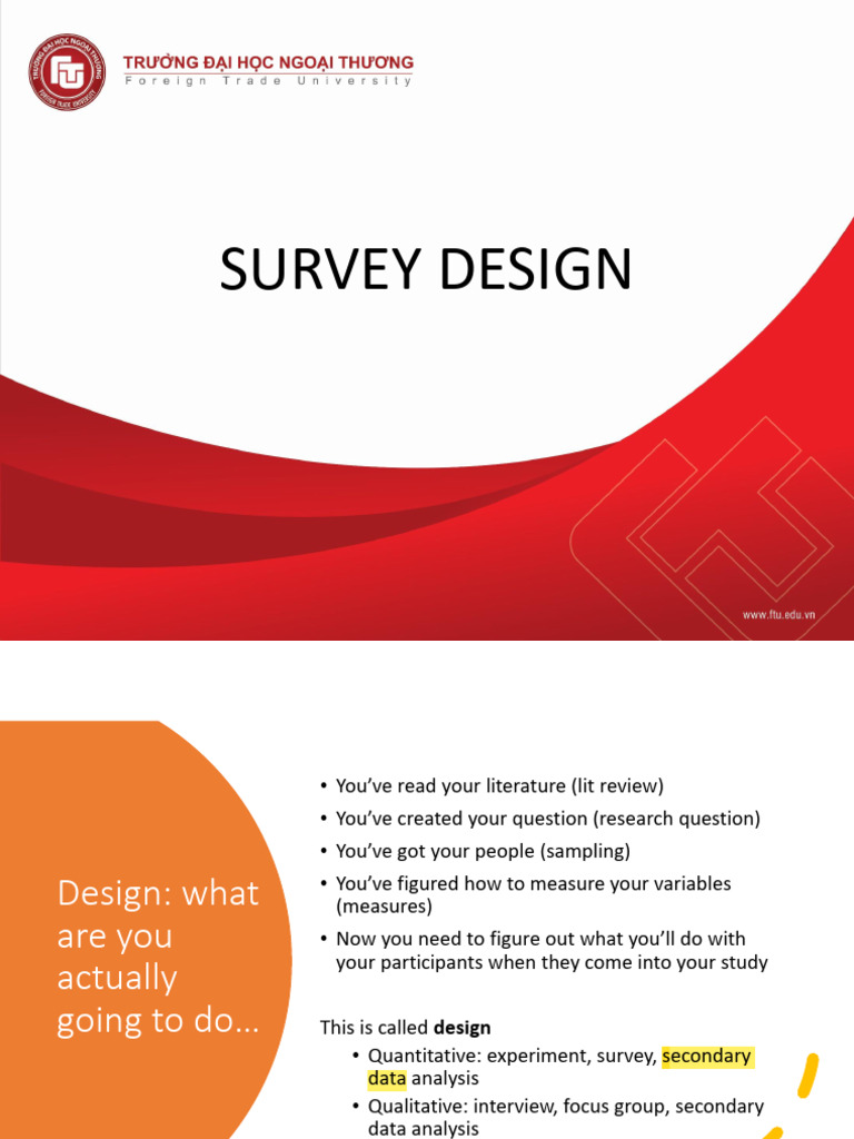 Session 7 - Survey Design | PDF | Survey Methodology | Sampling (Statistics)