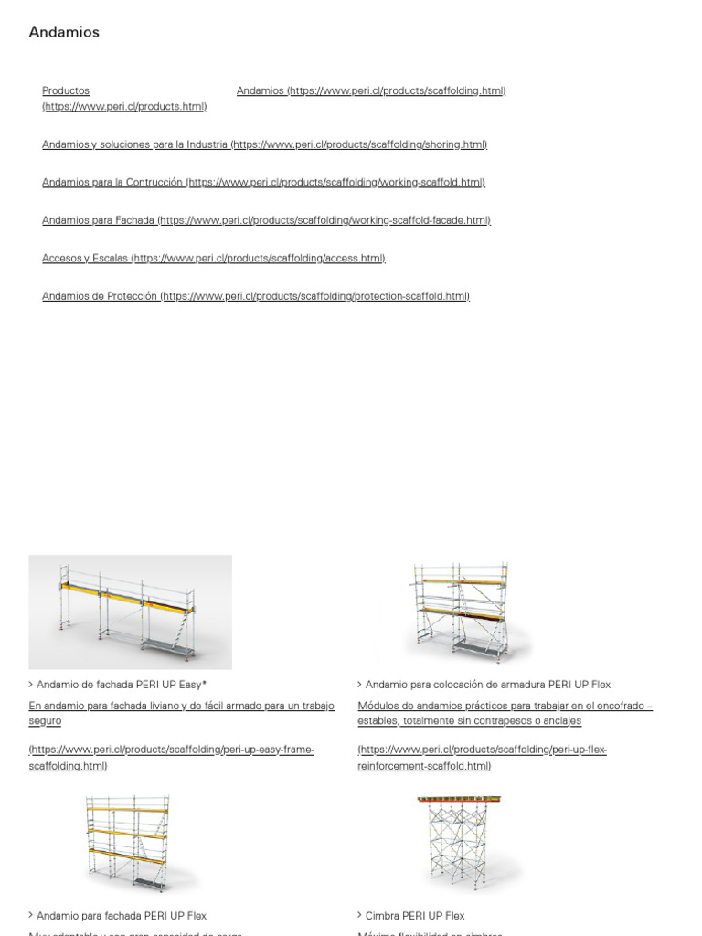Andamios Peri | PDF | Andamio