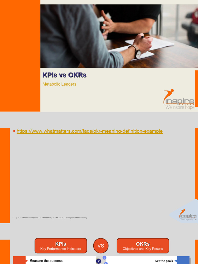 KPIs Vs OKRs | PDF | Performance Indicator | Economies