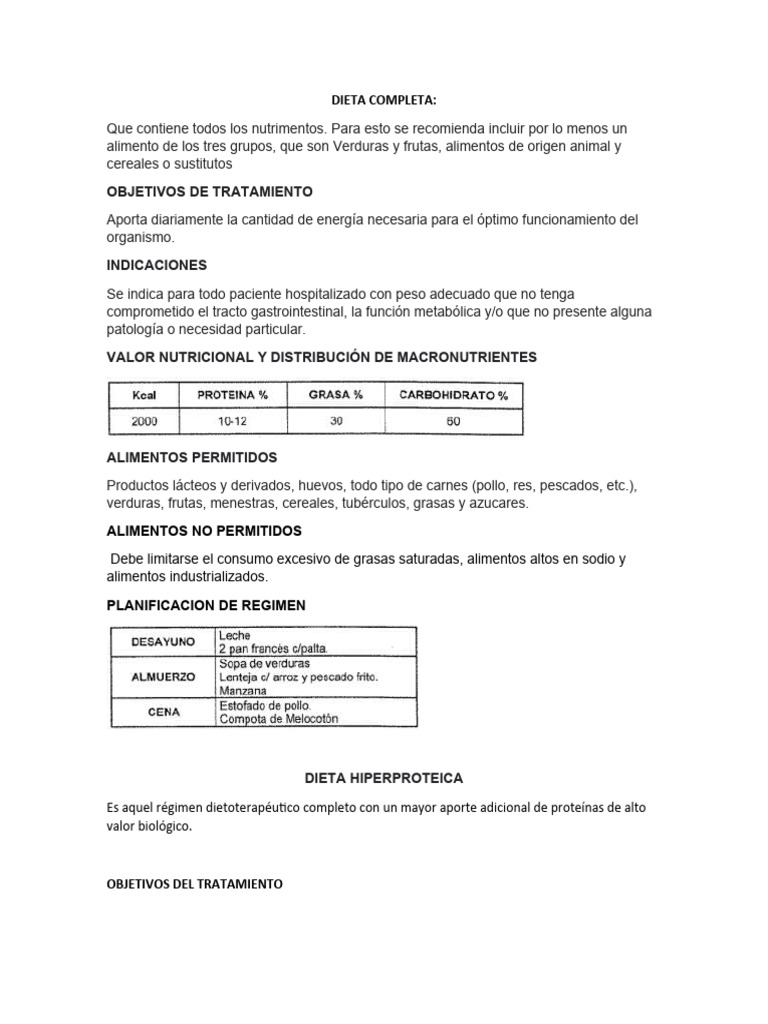 DIETAS | PDF | Alimentos | Dieta