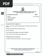 ZIMSEC O Level Combined Science Past Exam Paper 2 Set 2 | PDF ...