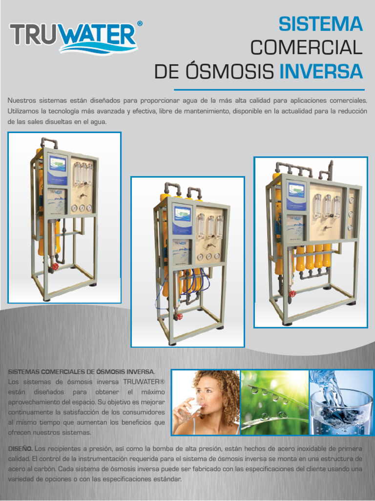 TW-CDAR-Hoja Tecnica | PDF | Ósmosis