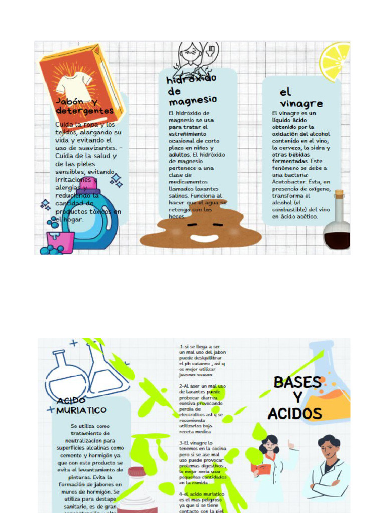 Trptico Acidos y Bases | PDF
