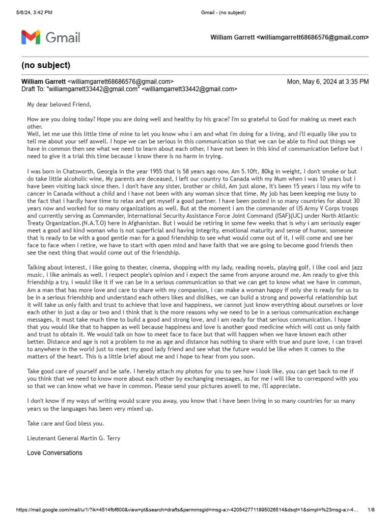 Gmail - (No Subject) | PDF | Love | Friendship