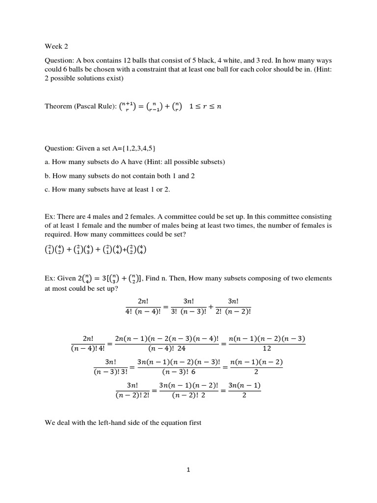 Week 2 | PDF | Mathematical Analysis | Mathematical Objects
