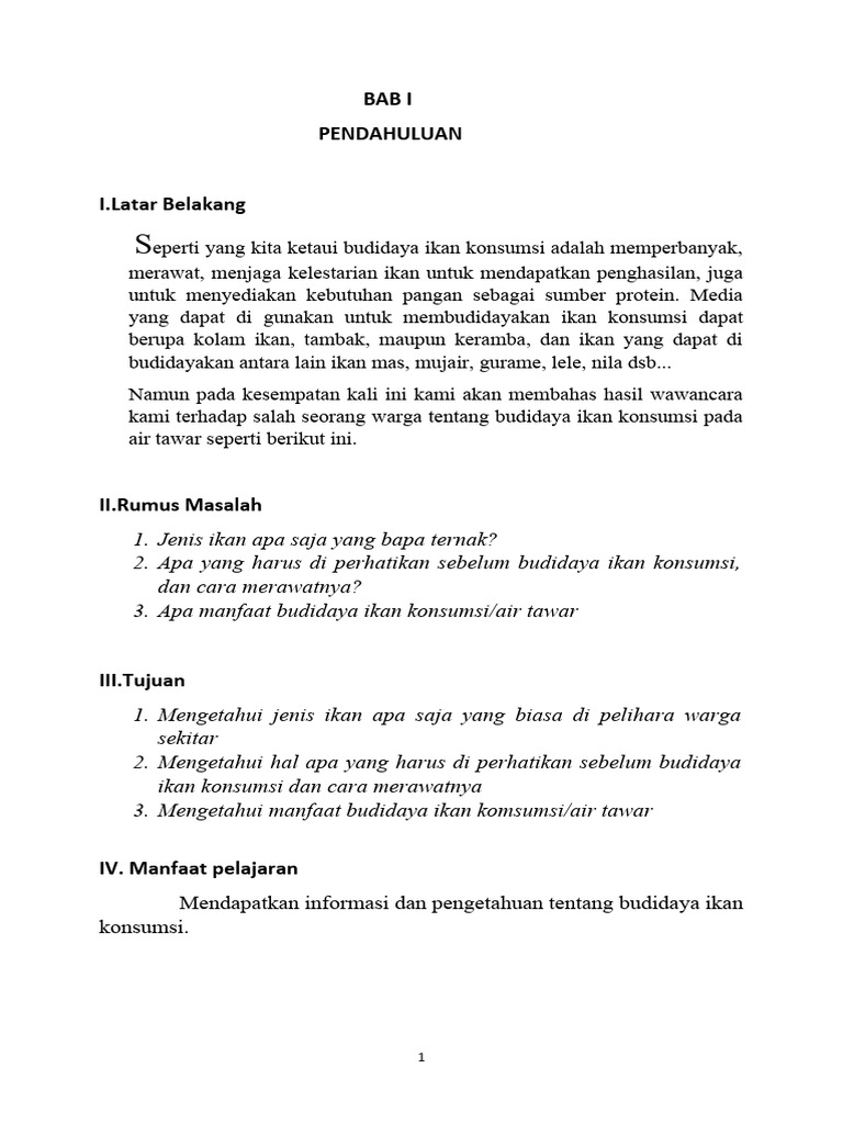Makalah Prakarya | PDF