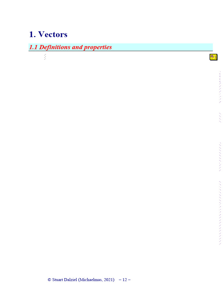 Chapter1 Vectors Pdf Euclidean Vector Cartesian Coordinate System