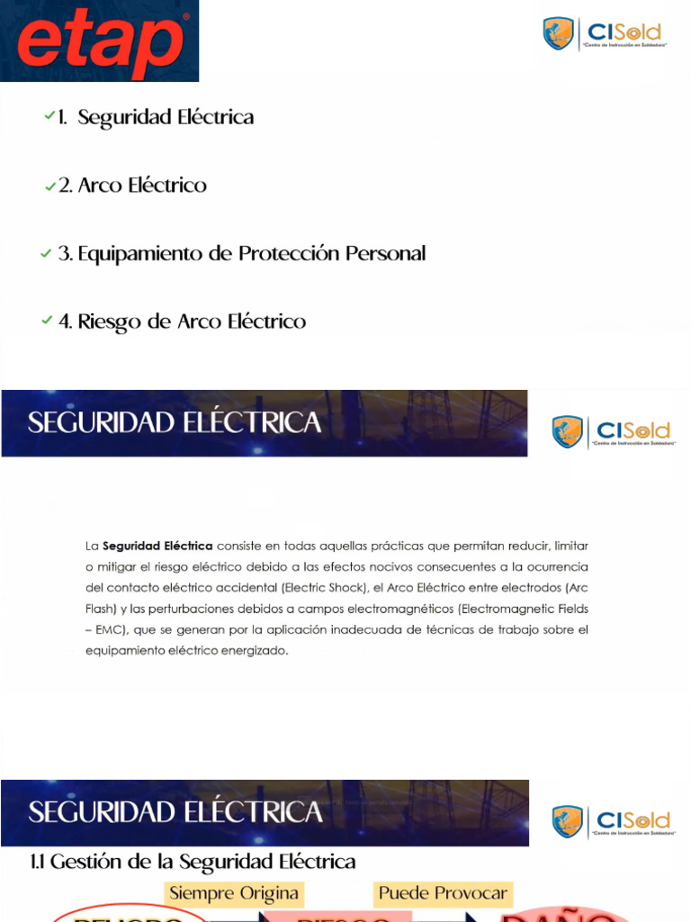 Arco Electrico en Etap | PDF