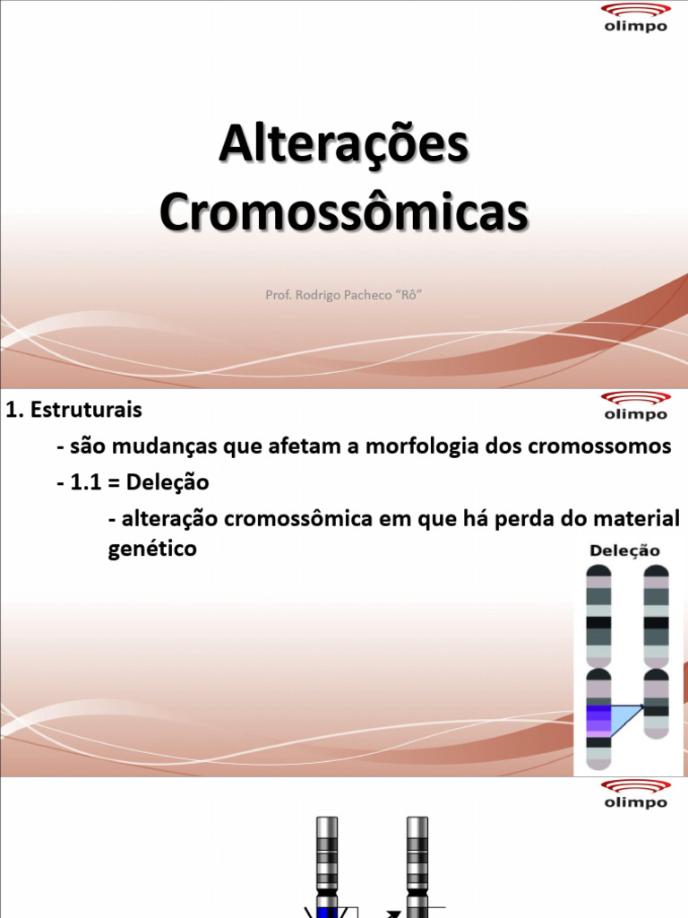 Alterações Cromossomicas Pdf Ploidia Genética