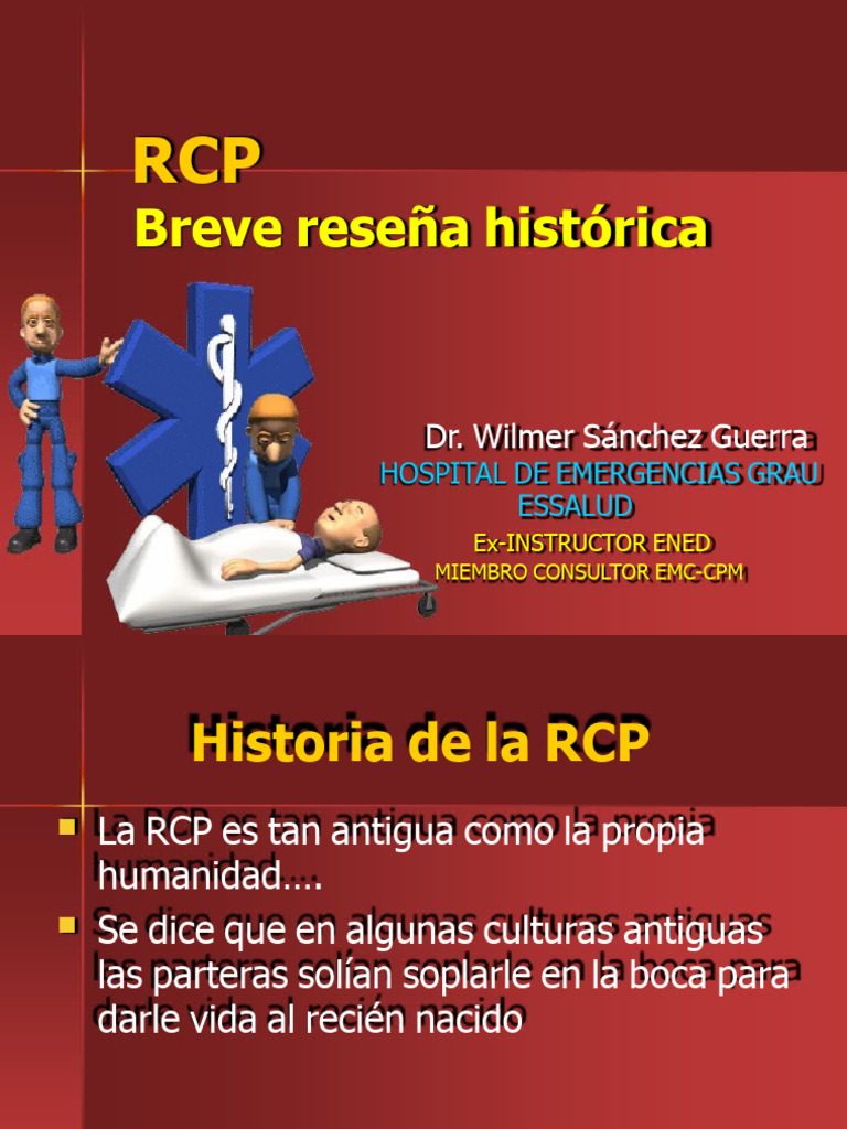 Rcp. Breve Reseña Historica | PDF | Reanimación cardiopulmonar | Emergencias Médicas