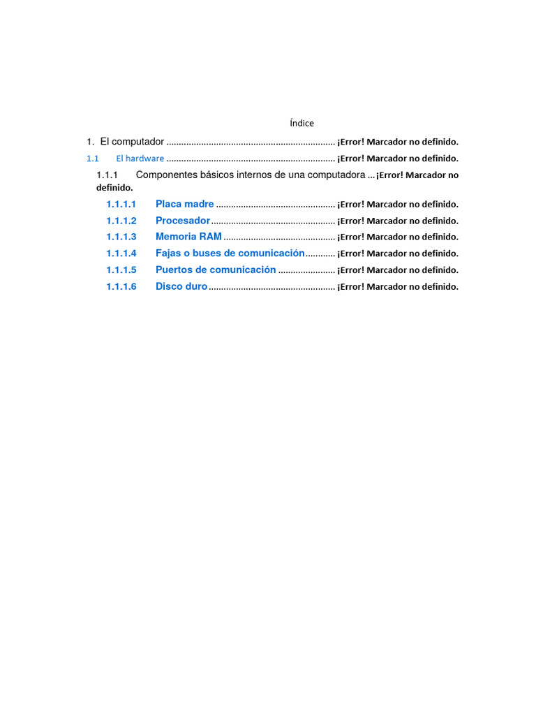 Índice Mayerli Vera | PDF | Hardware de la computadora | Almacenamiento de datos de la computadora