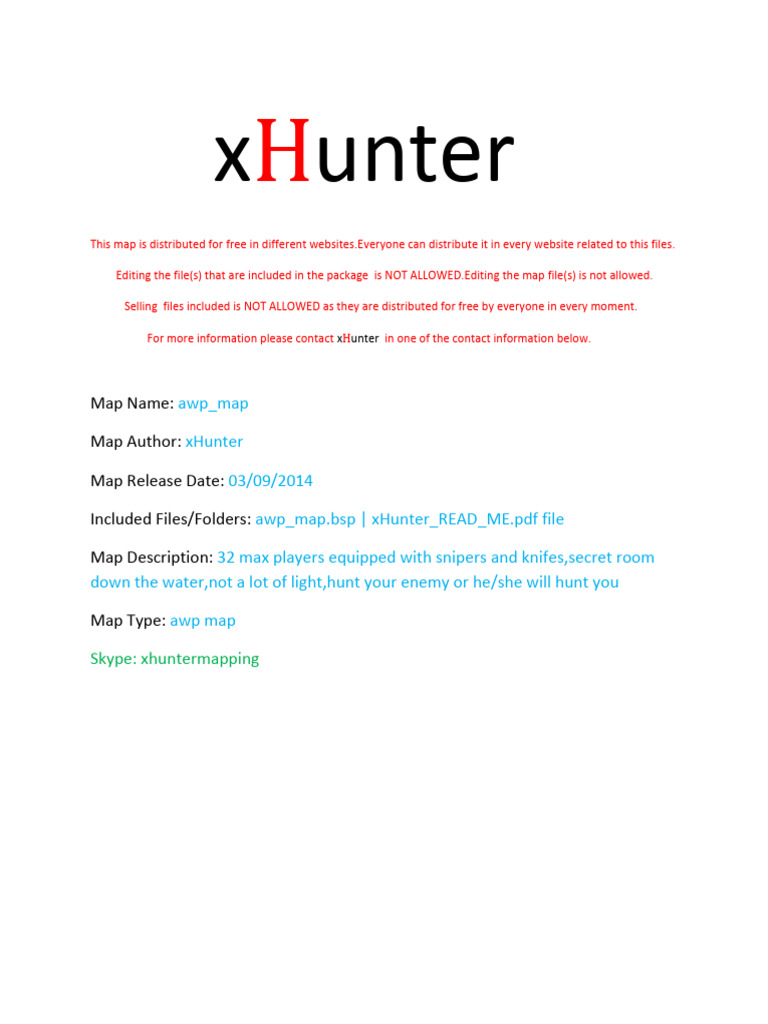 Xhunter Read Me | PDF | Games & Activities