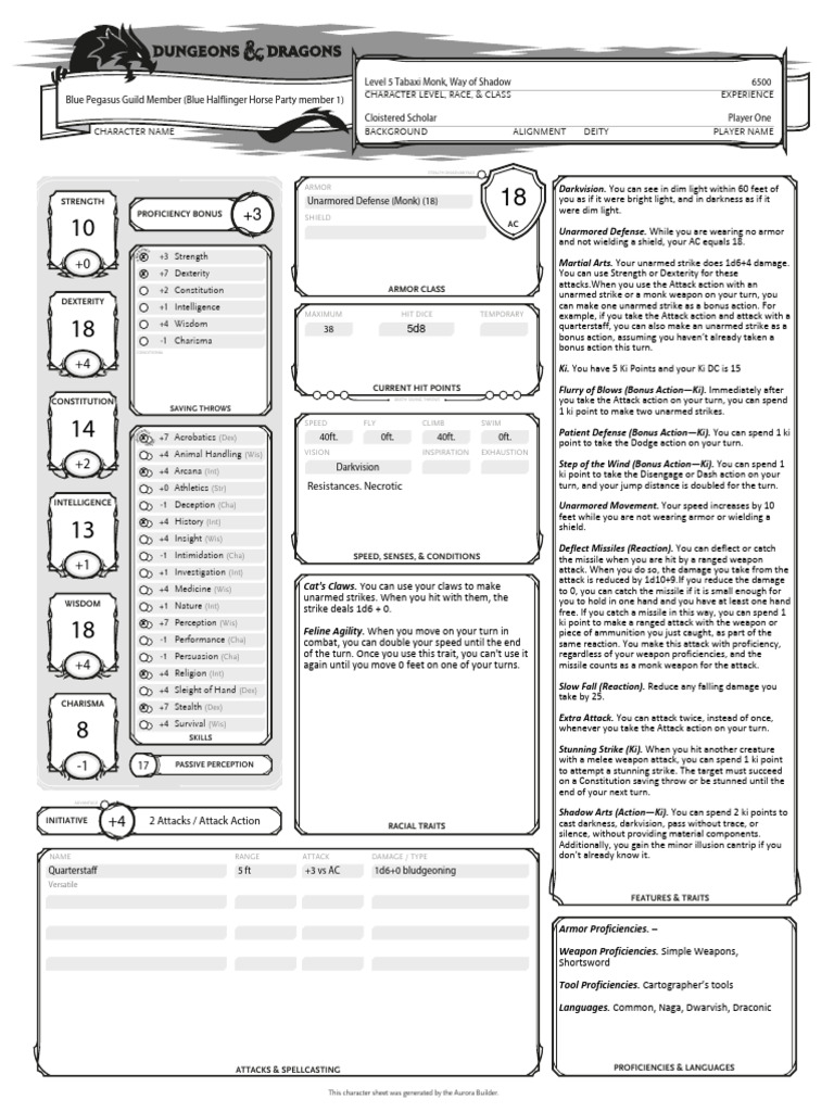 Blue Pegasus Guild Member (Rank D Party Member 3) | PDF | Gary Gygax ...