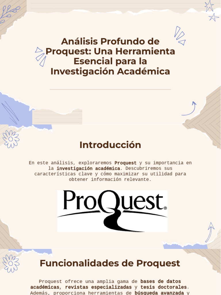 Proquest: Clave en Investigación Académica | PDF | Arte