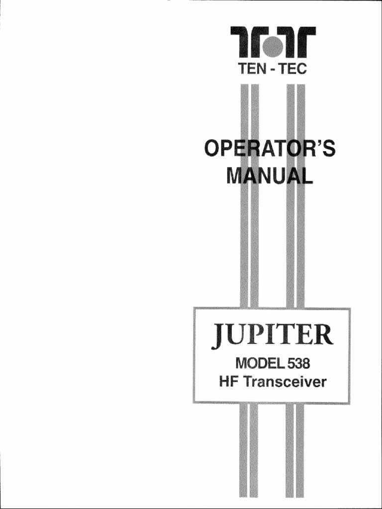 TEN-TEC Jupiter538 User | PDF