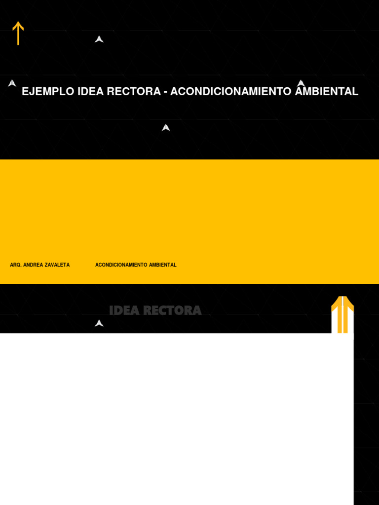 Ejemplo Idea Rectora - Acondicionamiento Ambiental | PDF