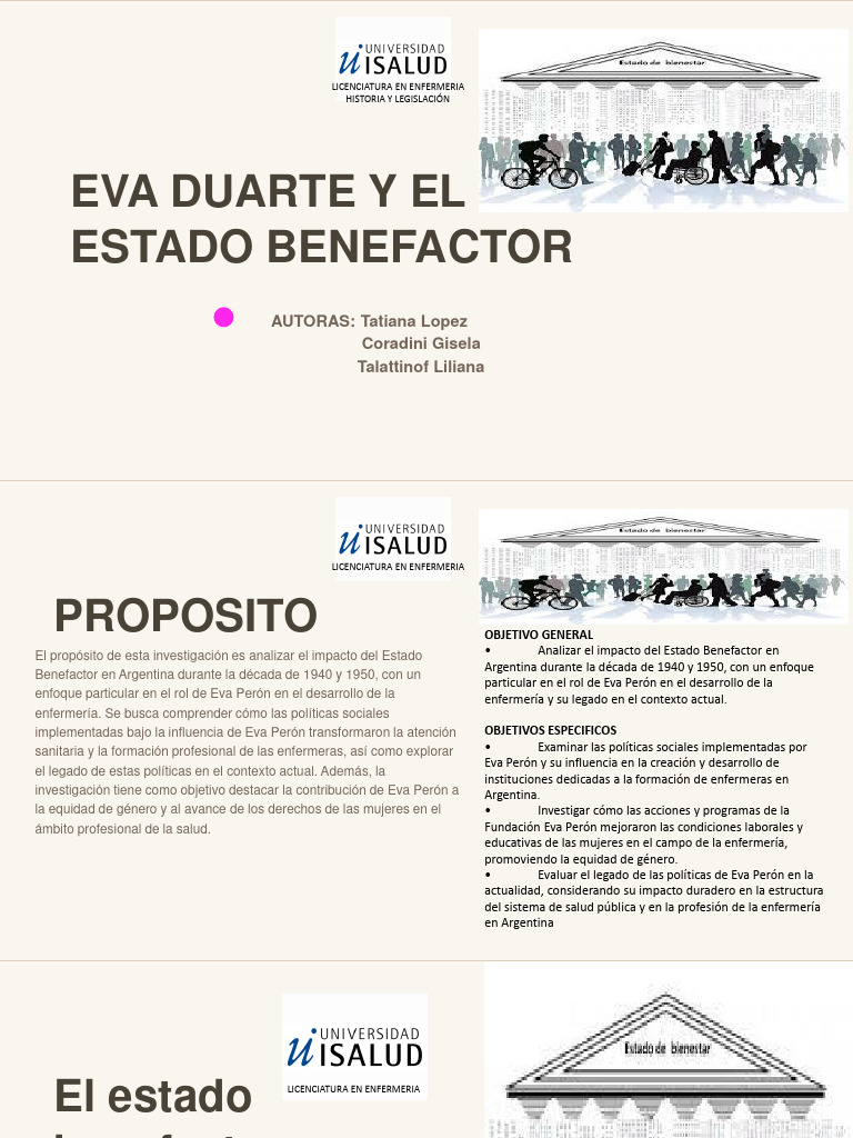 Evita y El Estado Benefactor | PDF | Enfermería