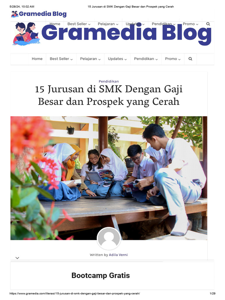 15 Jurusan Di SMK Dengan Gaji Besar Dan Prospek Yang Cerah | PDF