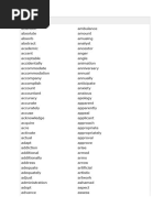 Oxford 5000 Word List With Meaning | PDF