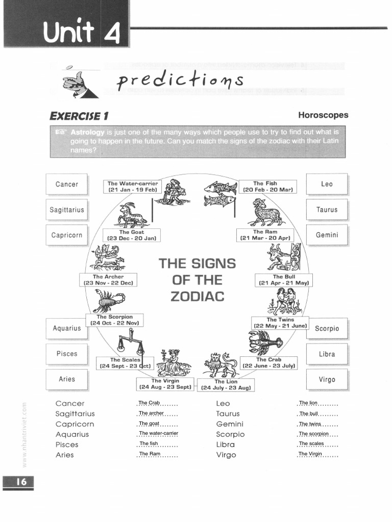 The Vocabulary Files Level B1 Horoscopesc | PDF | Luck | Superstitions