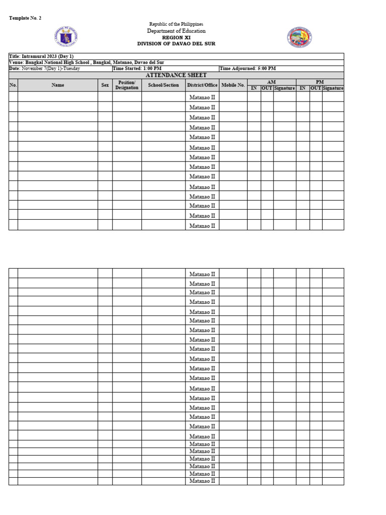 Attendance Faculty&Staffxlsx | PDF