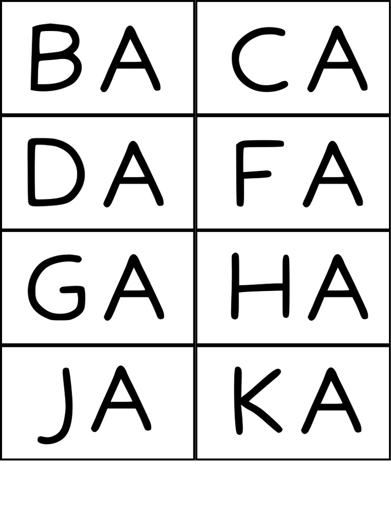 Kartu Huruf | PDF