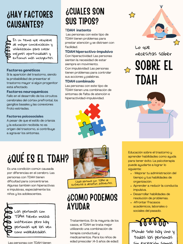 Folleto Informativo Autismo Juvenil Azul | Descargar gratis PDF ...