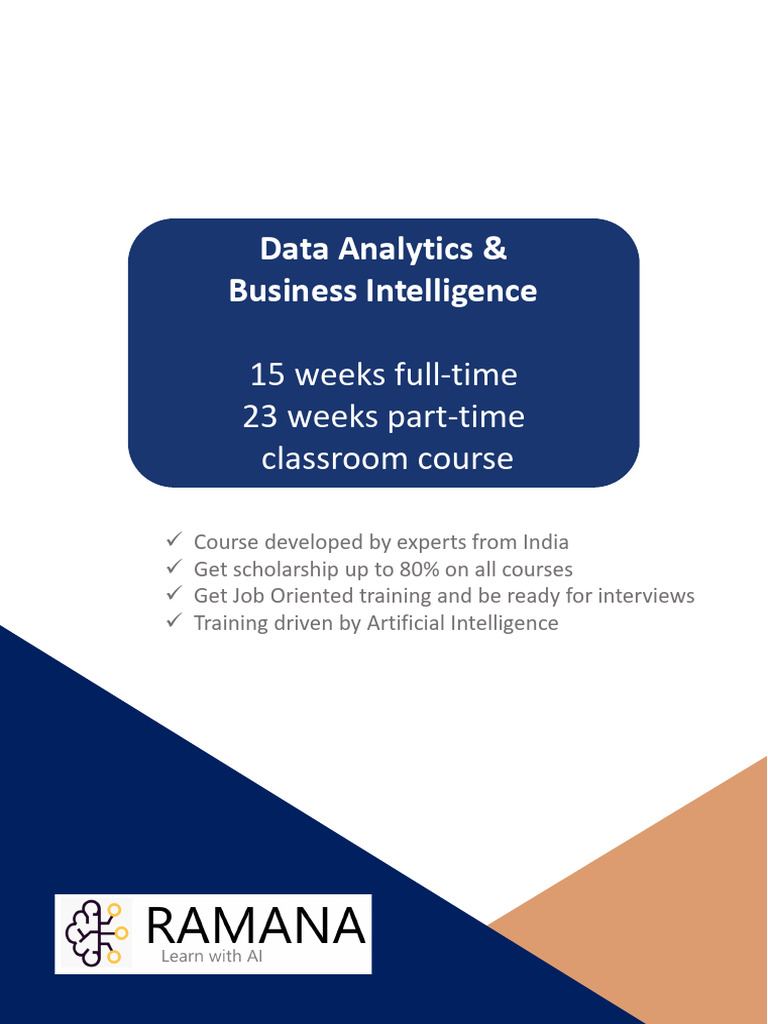 Data Analytics & Business Intelligence Course | PDF | Analysis Of ...