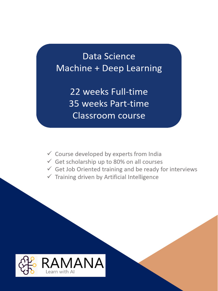Data Science And Machine Deep Learning Pdf Machine Learning Regression Analysis