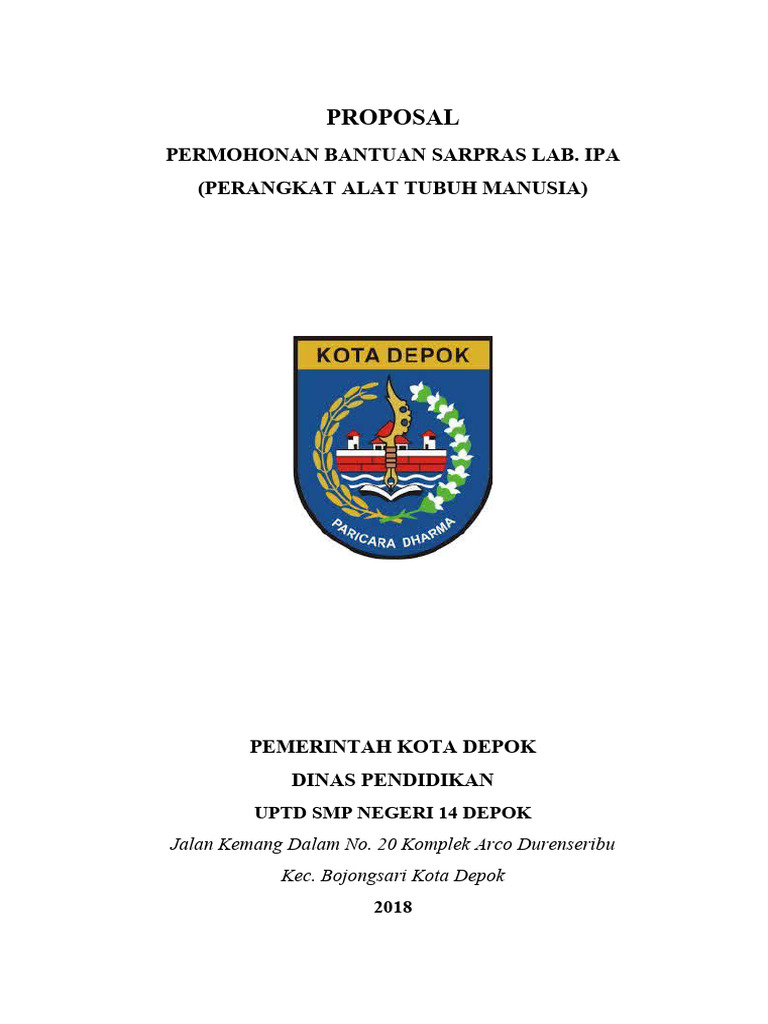 Proposal Alat Lab Ipa 2018 | PDF | Karier & Perkembangan