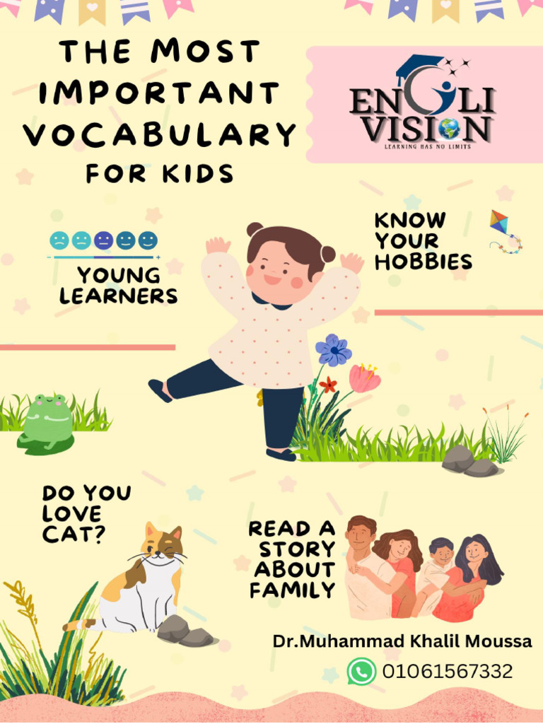 The most important vocabulary for kids | Download Free PDF | Sheep | Cattle