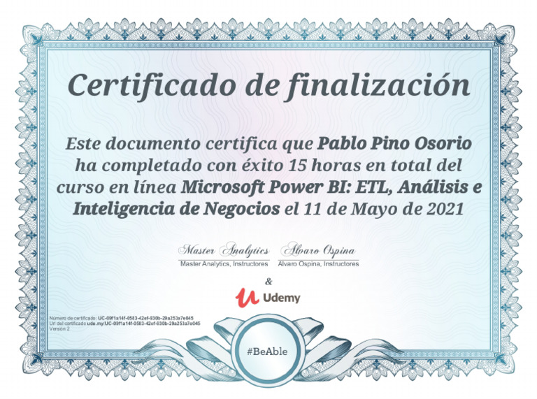 Certificado PowerBI | PDF