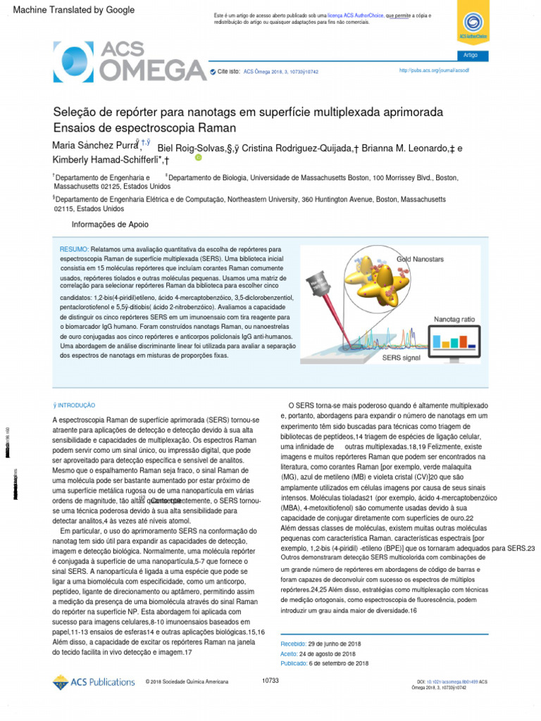 2018 Reporter Selection For Nanotags in Multiplexed Surface Enhanced ...