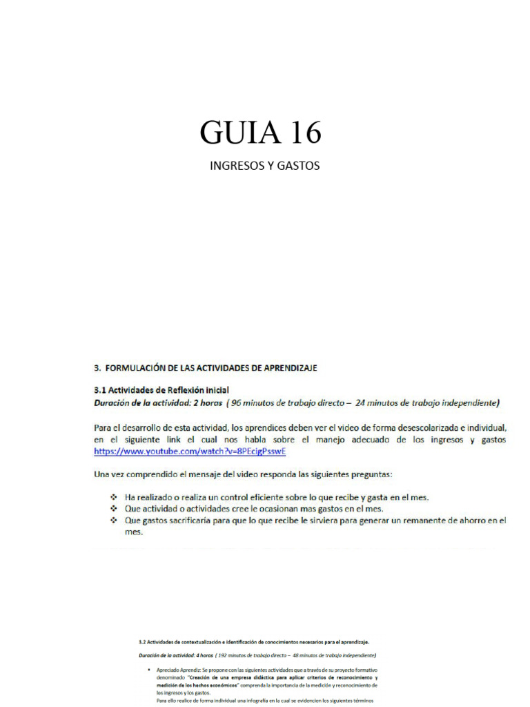 Desarrollo Guía 16 Ingresos y Gastos (1) (1) | PDF | Contabilidad | normas internacionales de ...