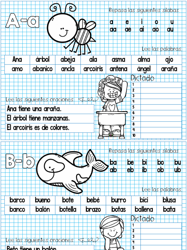 ABC Lectura y Dictado | PDF