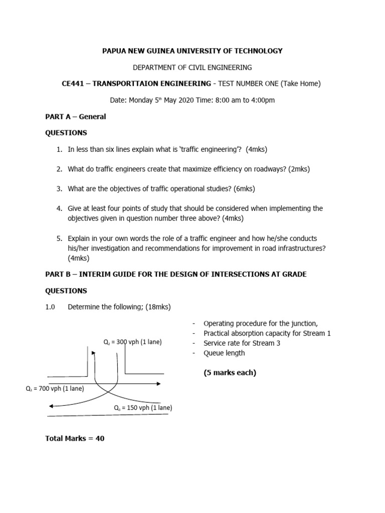 CE 441 - Transportaion Engineering - Guideline For The Design of ...