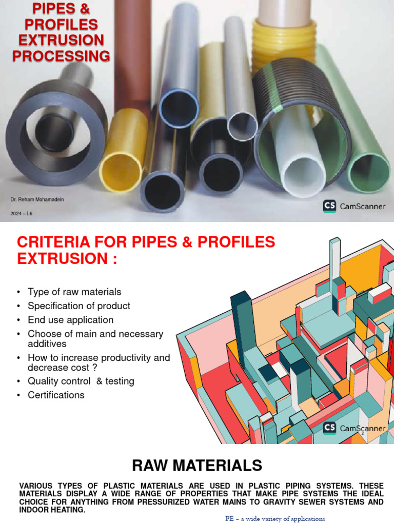 Plastic Processing L5,6 Profile | PDF | Pipe (Fluid Conveyance ...