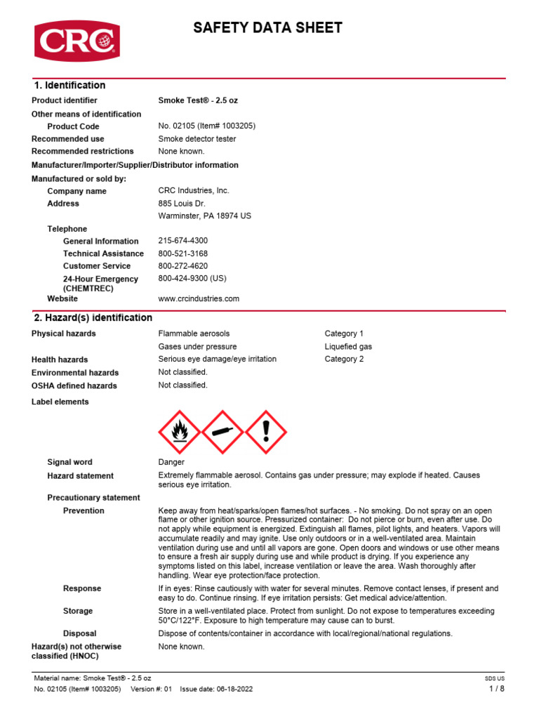Data Sheet Smoke Detektor | PDF | Firefighting | Personal Protective ...