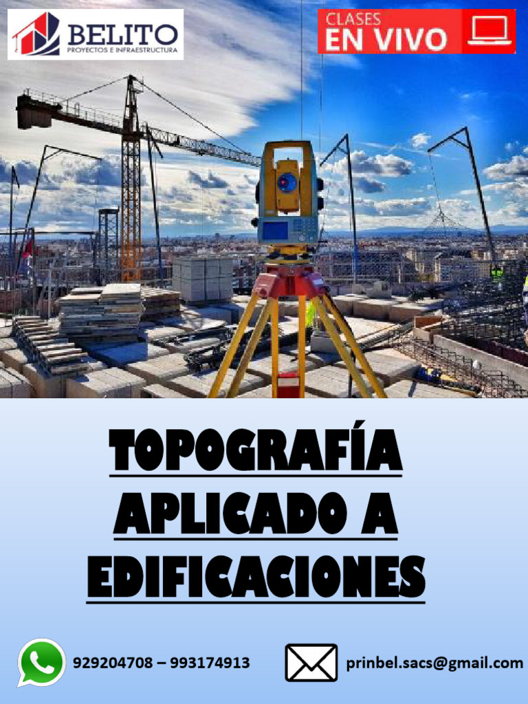 Temario Topografía Aplicado A Edificaciones | PDF | Tecnología