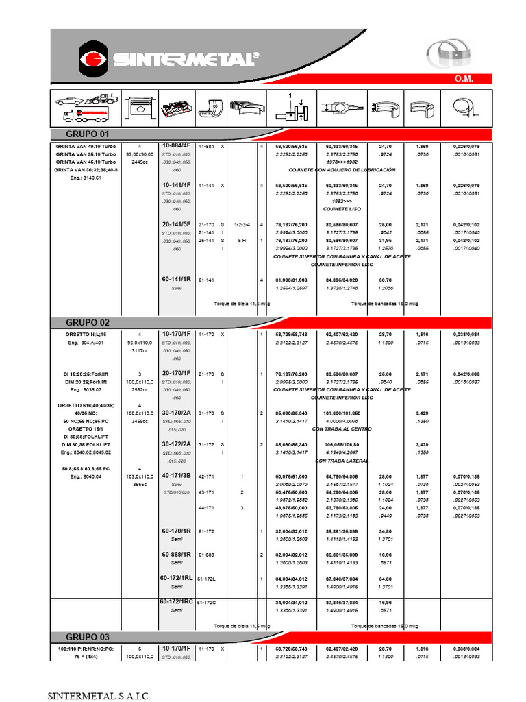 Grupo 01: Sintermetal S.A.I.C | PDF