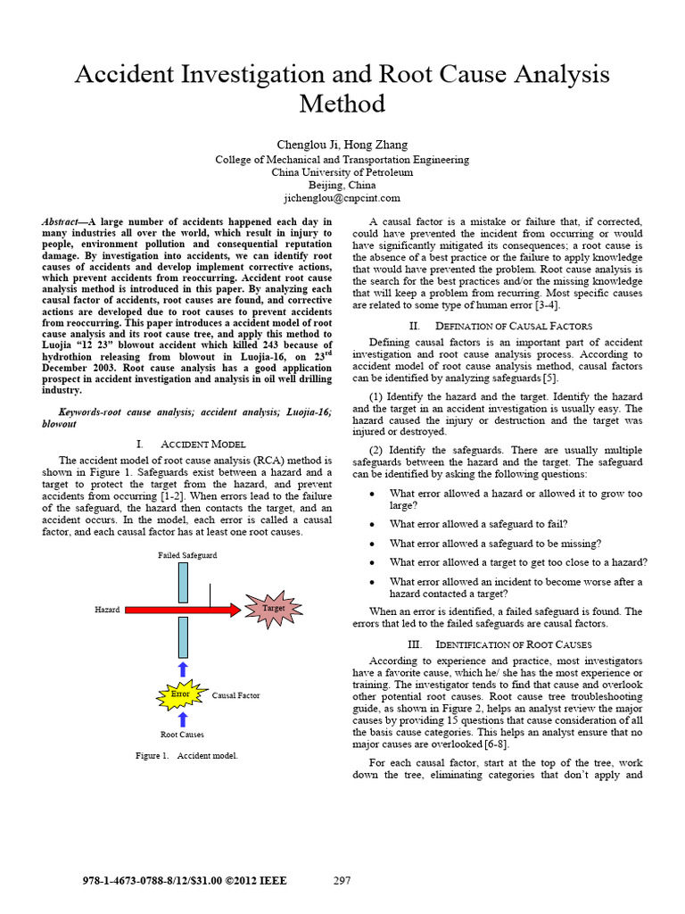 Oil Industry Accident Analysis | PDF | Blowout (Well Drilling) | Methodology