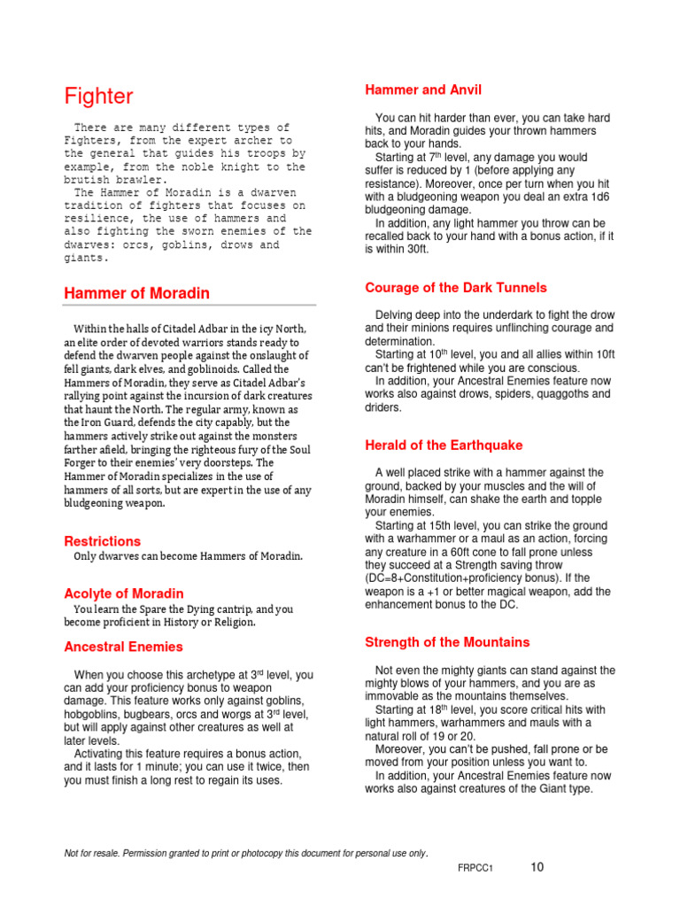 Forgotten Realms Prestige Classes Compendium 1 (SAMPLE) | PDF | Dwarf ...