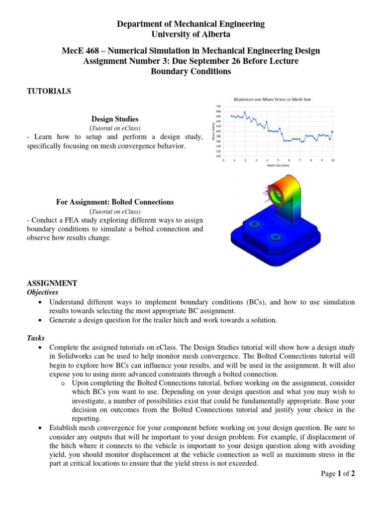 MecE468_Assignment 3_BCs_Fall 2023 | PDF | Mechanical Engineering | Trailer (Vehicle)