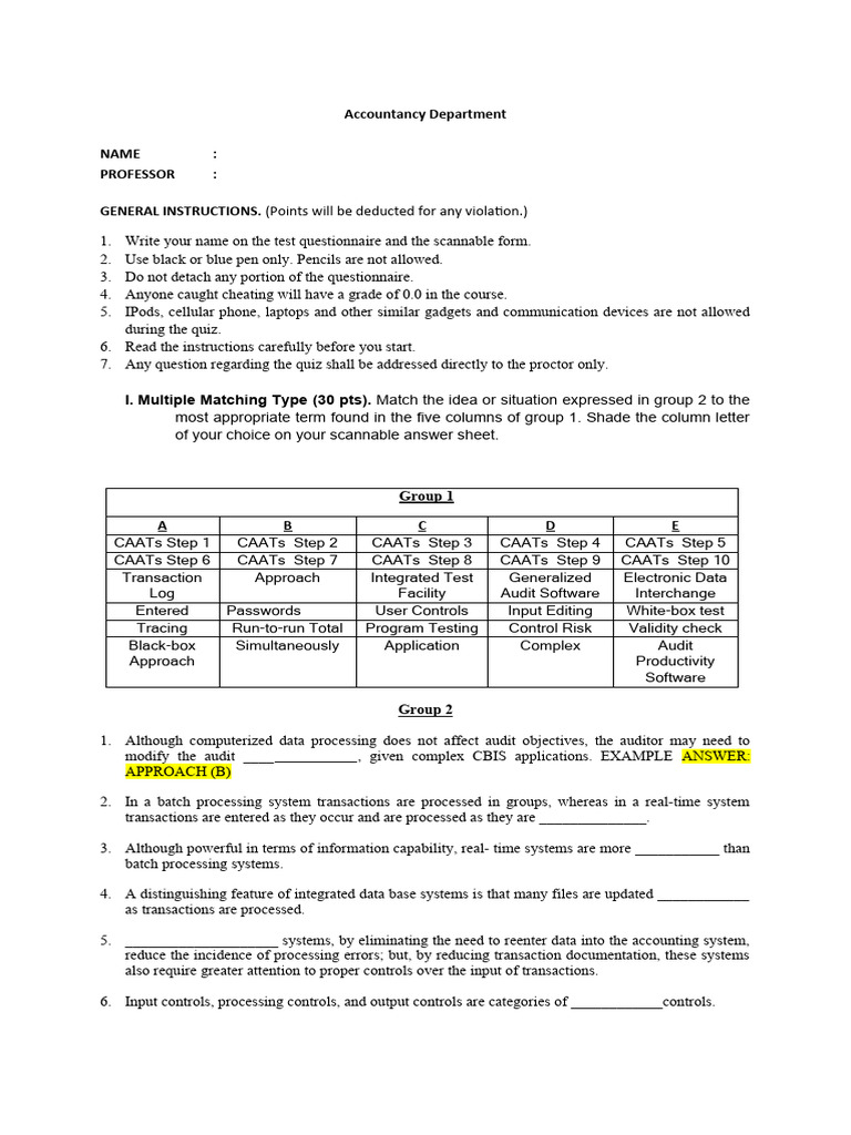 Activity (Finals) | PDF | Audit | Computer Science