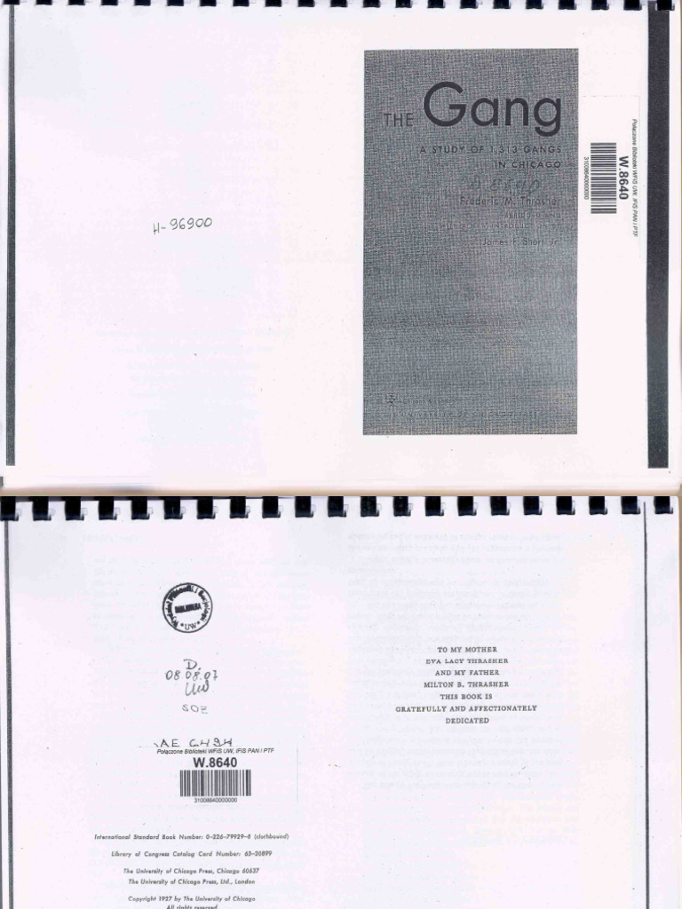 Fredric Thrasher - The Gang | PDF