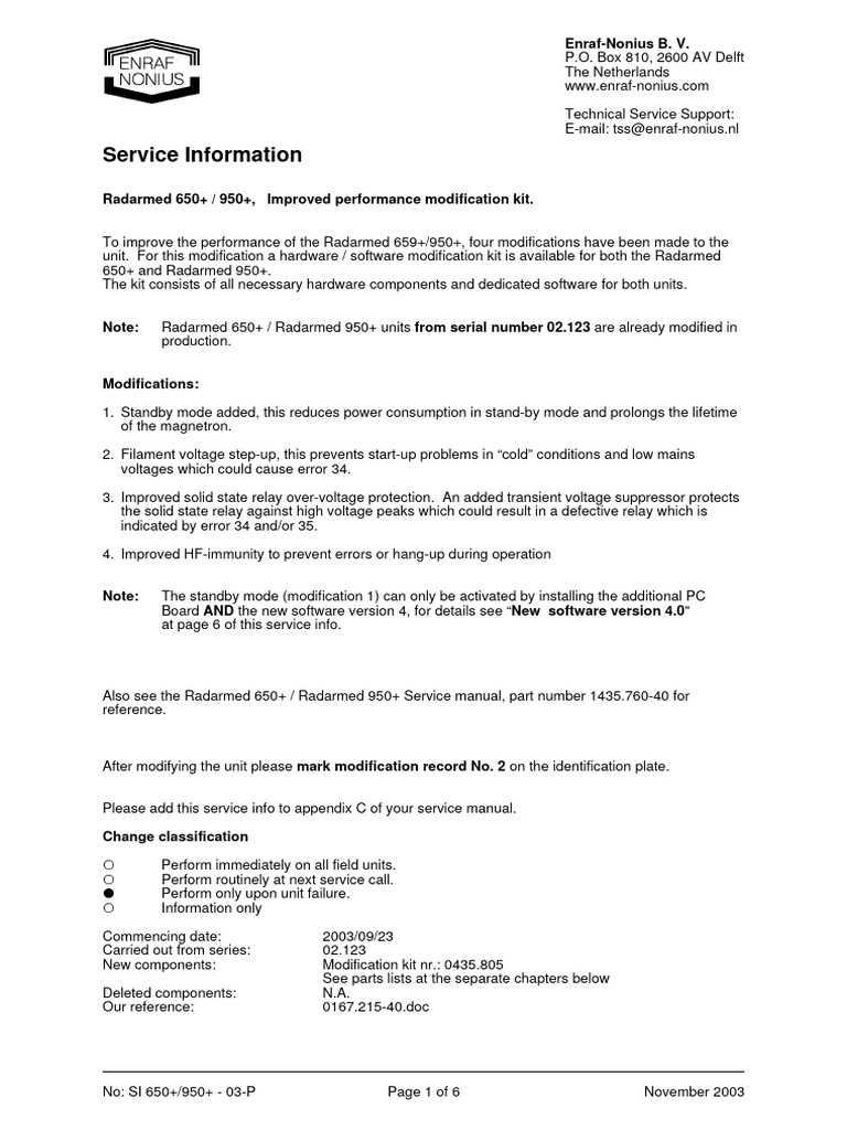 Radarmed SI650 950 03 | PDF | Vacuum Tube | Transformer