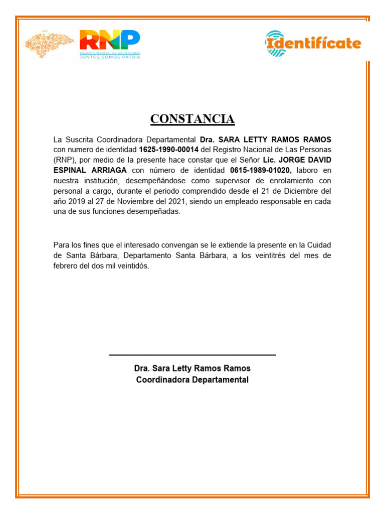 Constancia RNP 2022 | PDF | Ciencias sociales | Derecho
