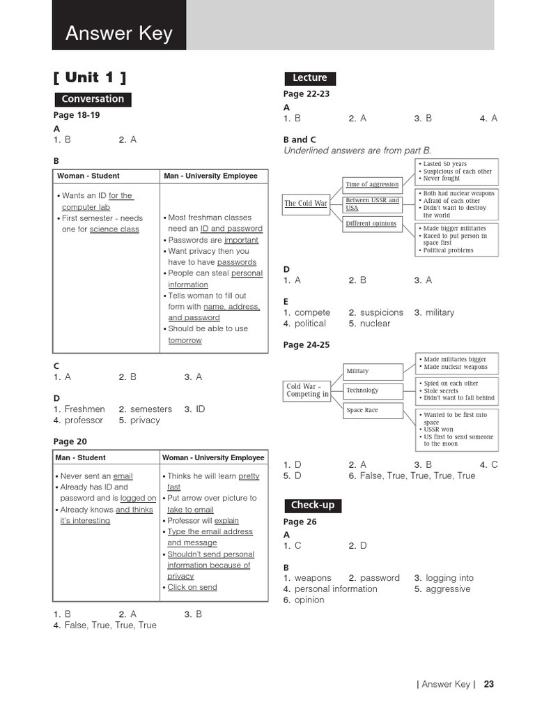 TOEFL iBT Listening Answer Key | PDF | Bears | Light